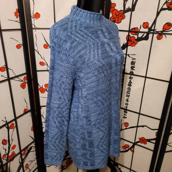 Bobbie Brooks | Sweaters | Vintage Bobby Brooks Mock Neck Cable Knit ...